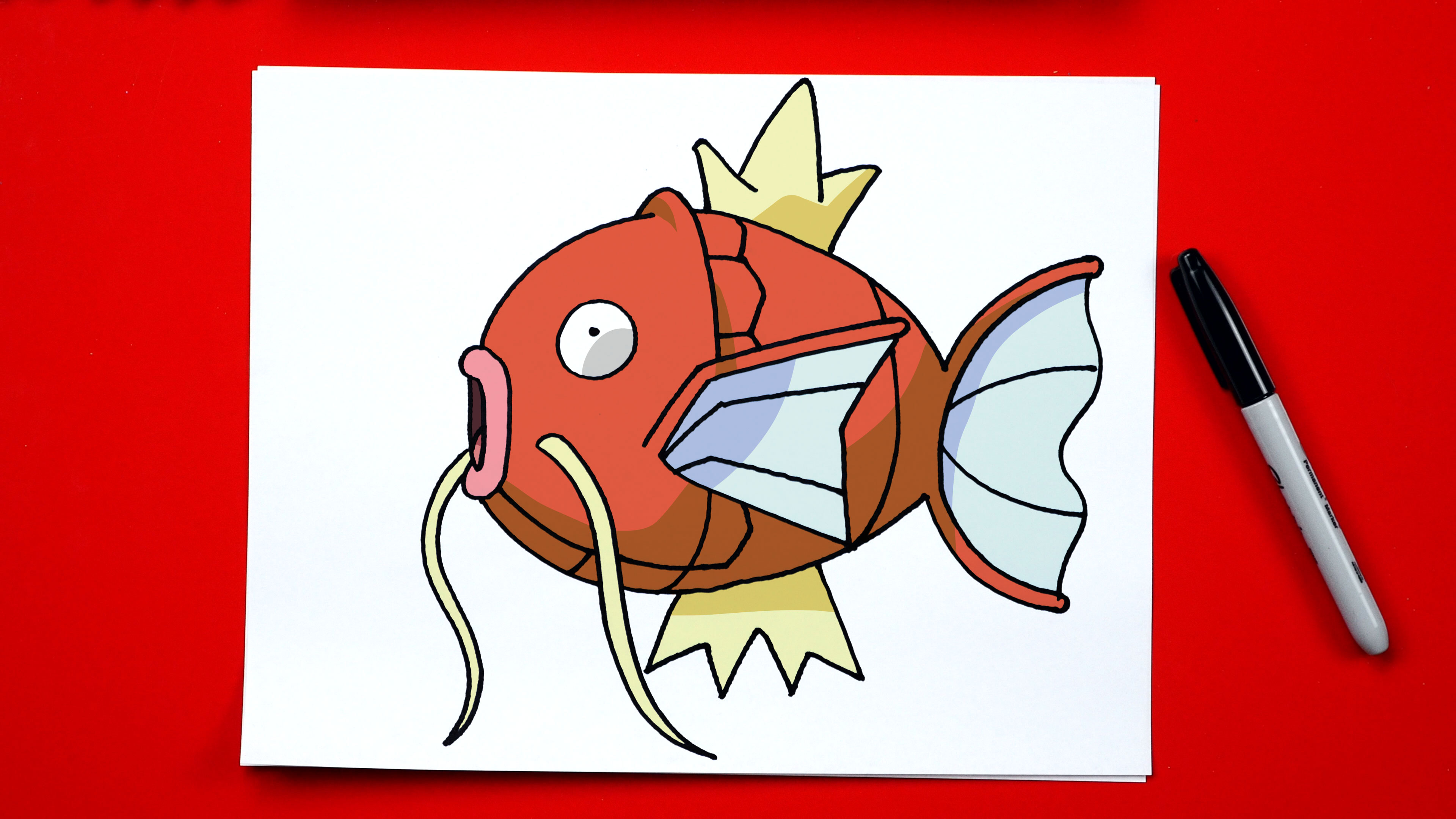 How To Draw Magikarp Pokemon Art For Kids Hub How To Draw Magikarp Pokemon Art For Kids Hub