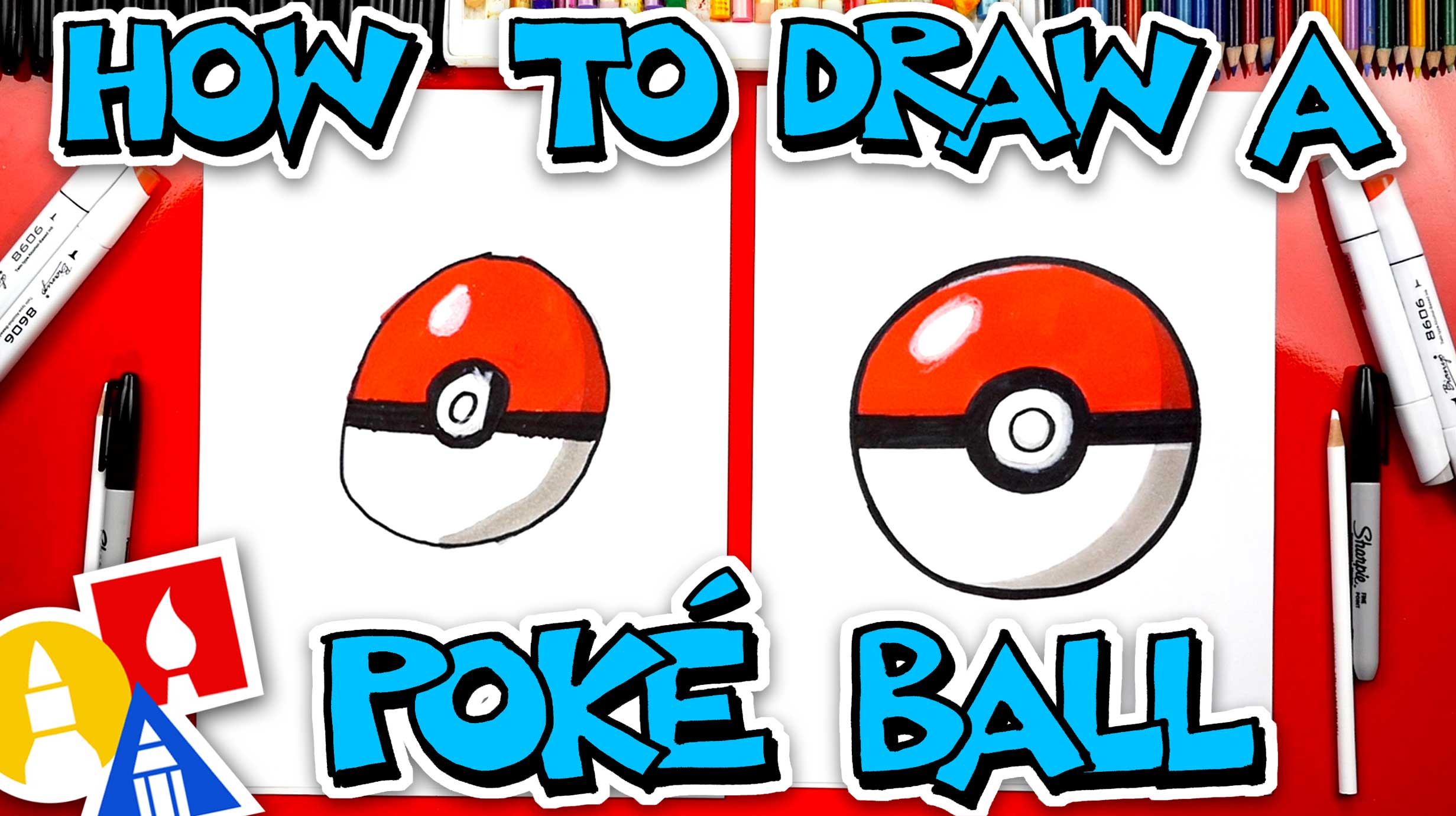 How To Draw A Pok Ball From Pok mon Art For Kids Hub