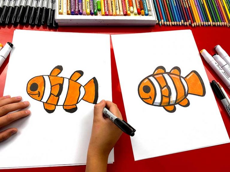 How To Draw A Clownfish - Art For Kids Hub