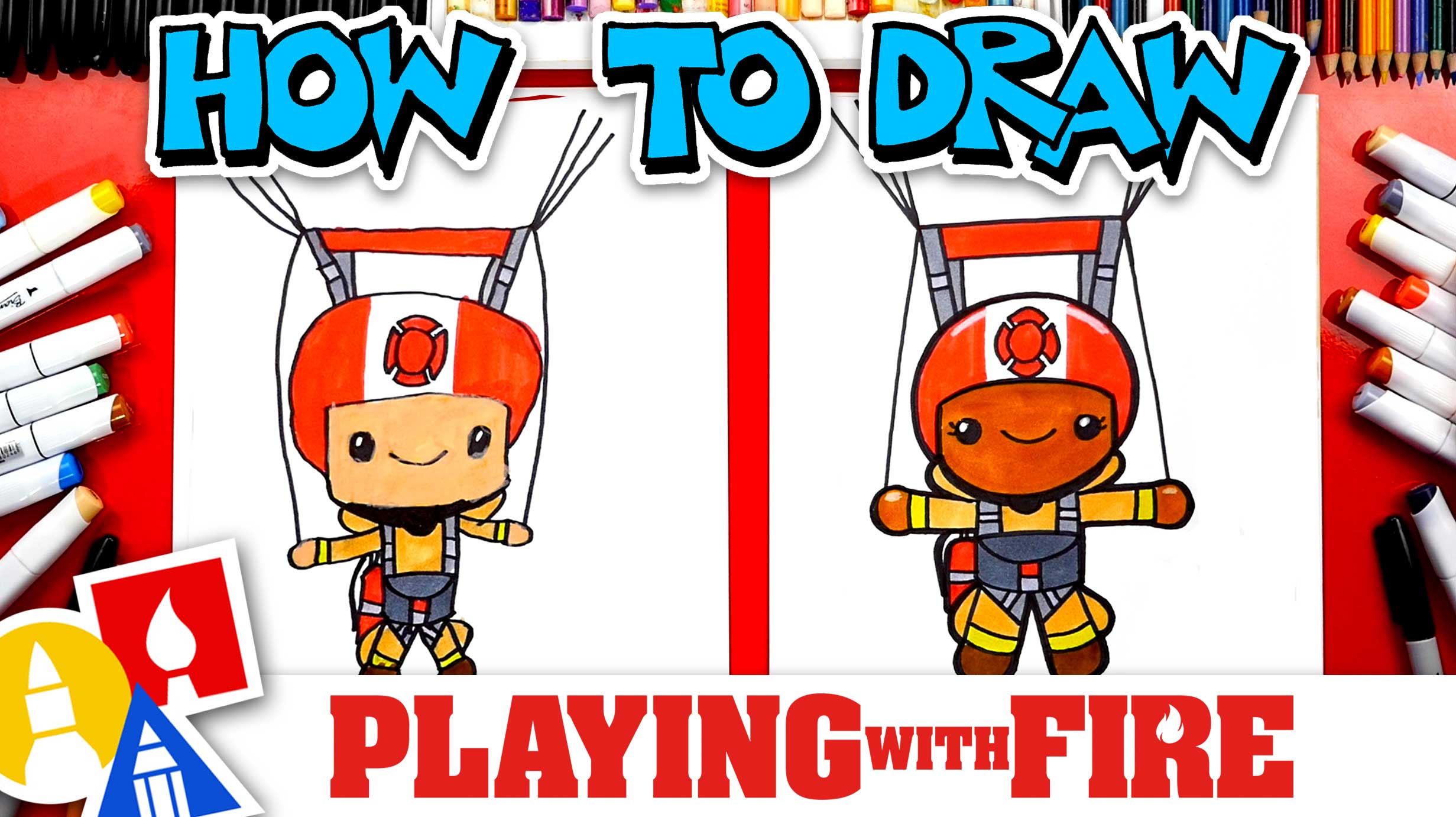 How To Draw A Smokejumper From The Movie Playing With Fire - Art For ...