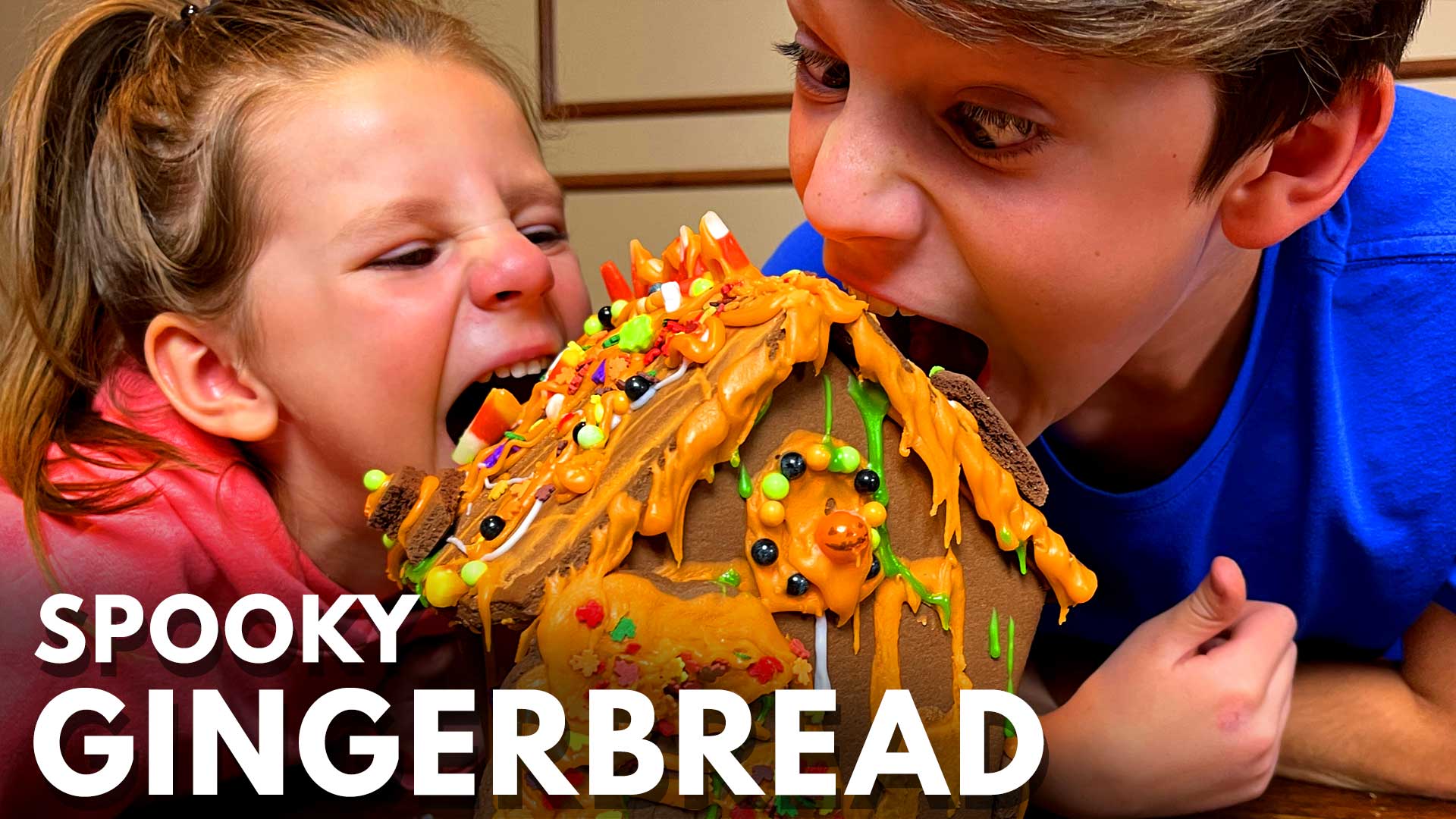 Food Challenge - Halloween Gingerbread Houses - Art For Kids Hub