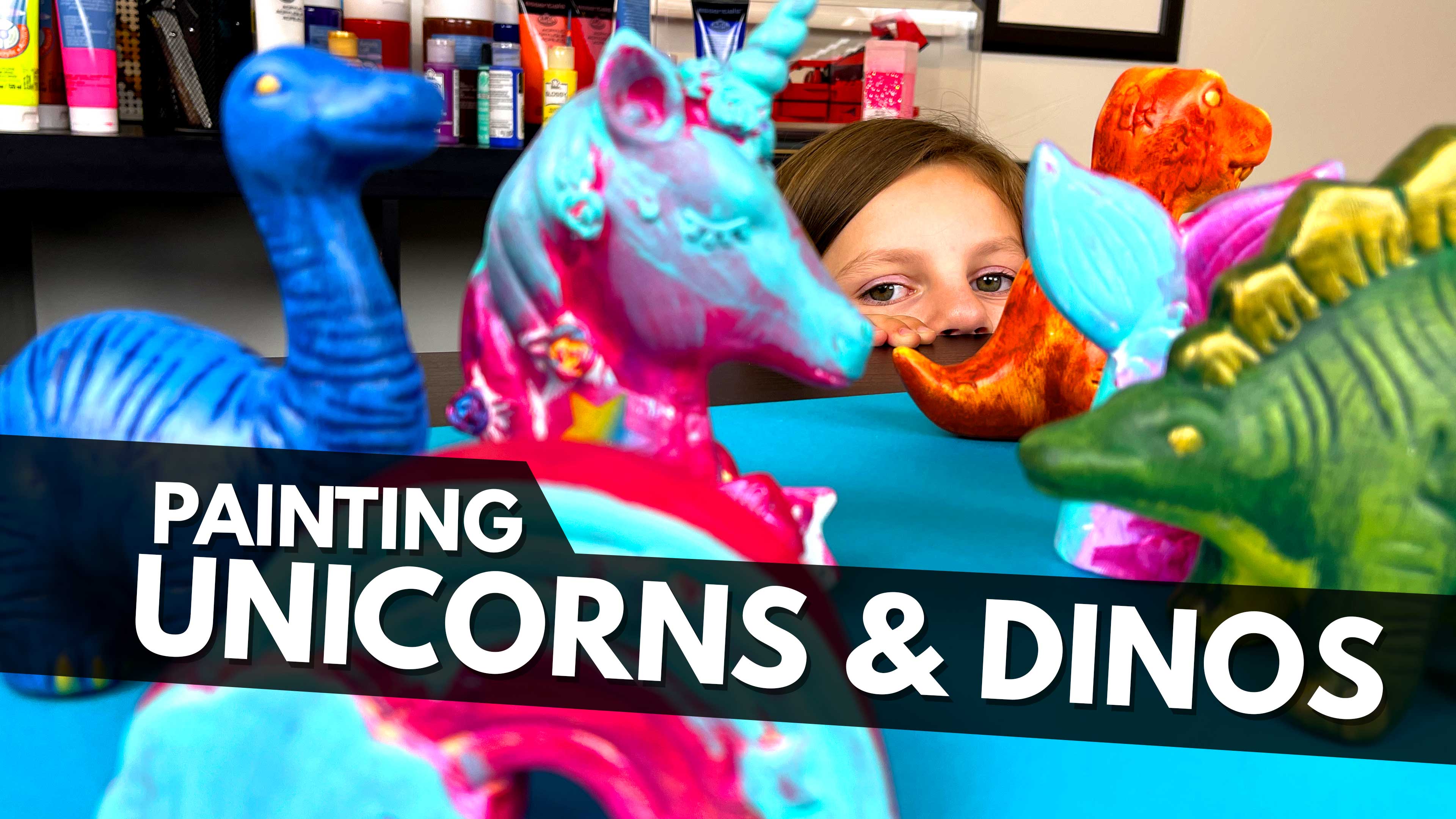 Painting Unicorns And Dinosaurs - Art For Kids Hub