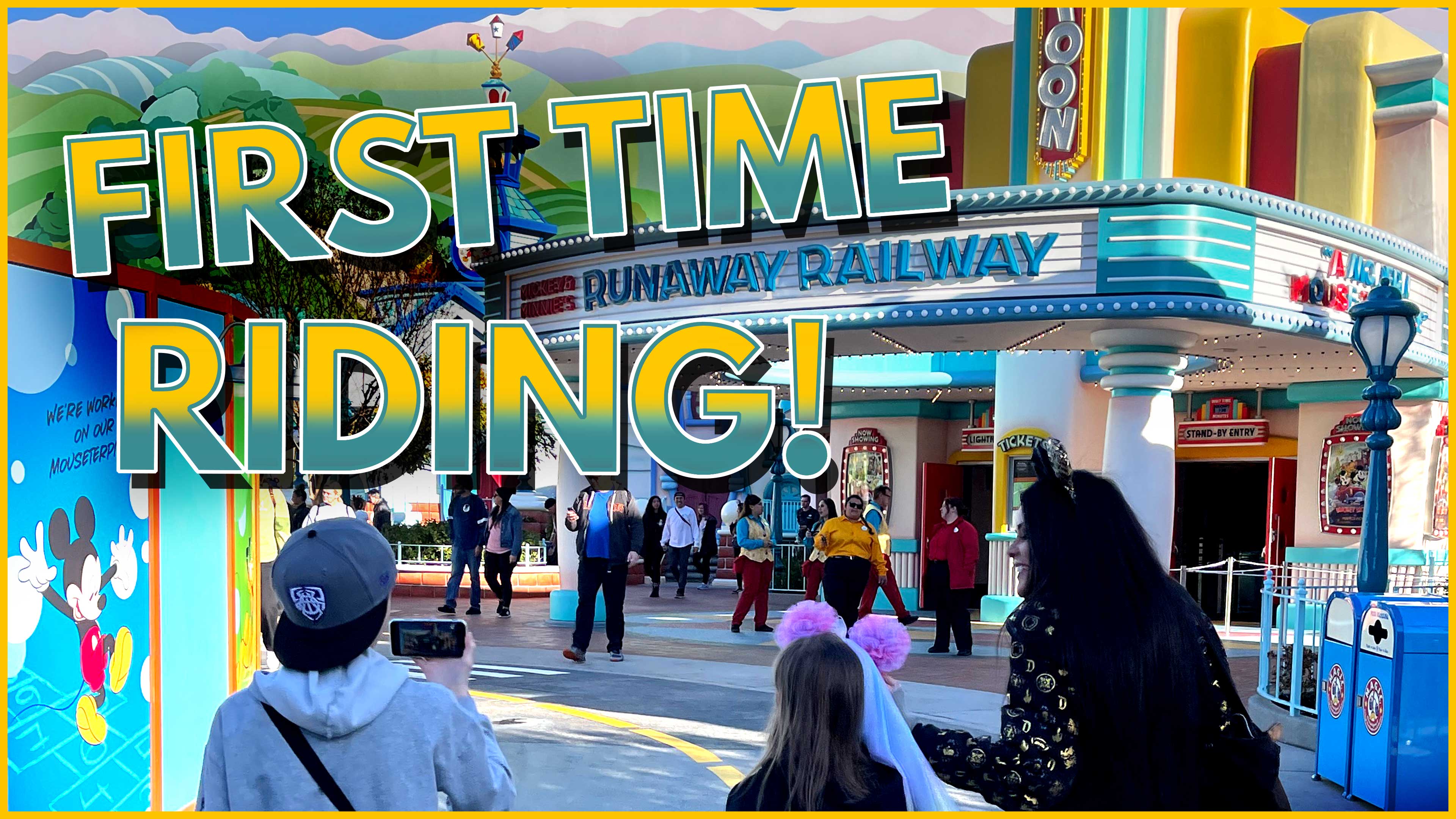 First Time Riding Mickey & Minnie's Runaway Railway - Art For Kids Hub ...