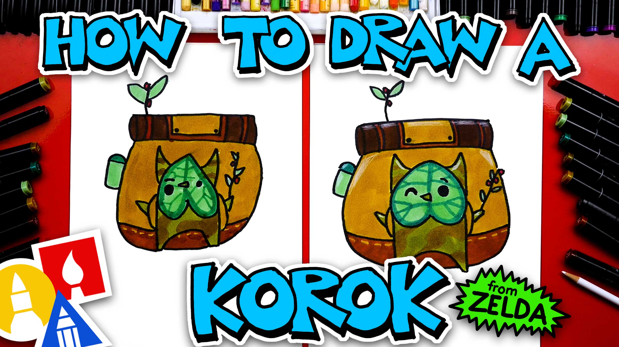How To Draw A Korok From Zelda - Art For Kids Hub