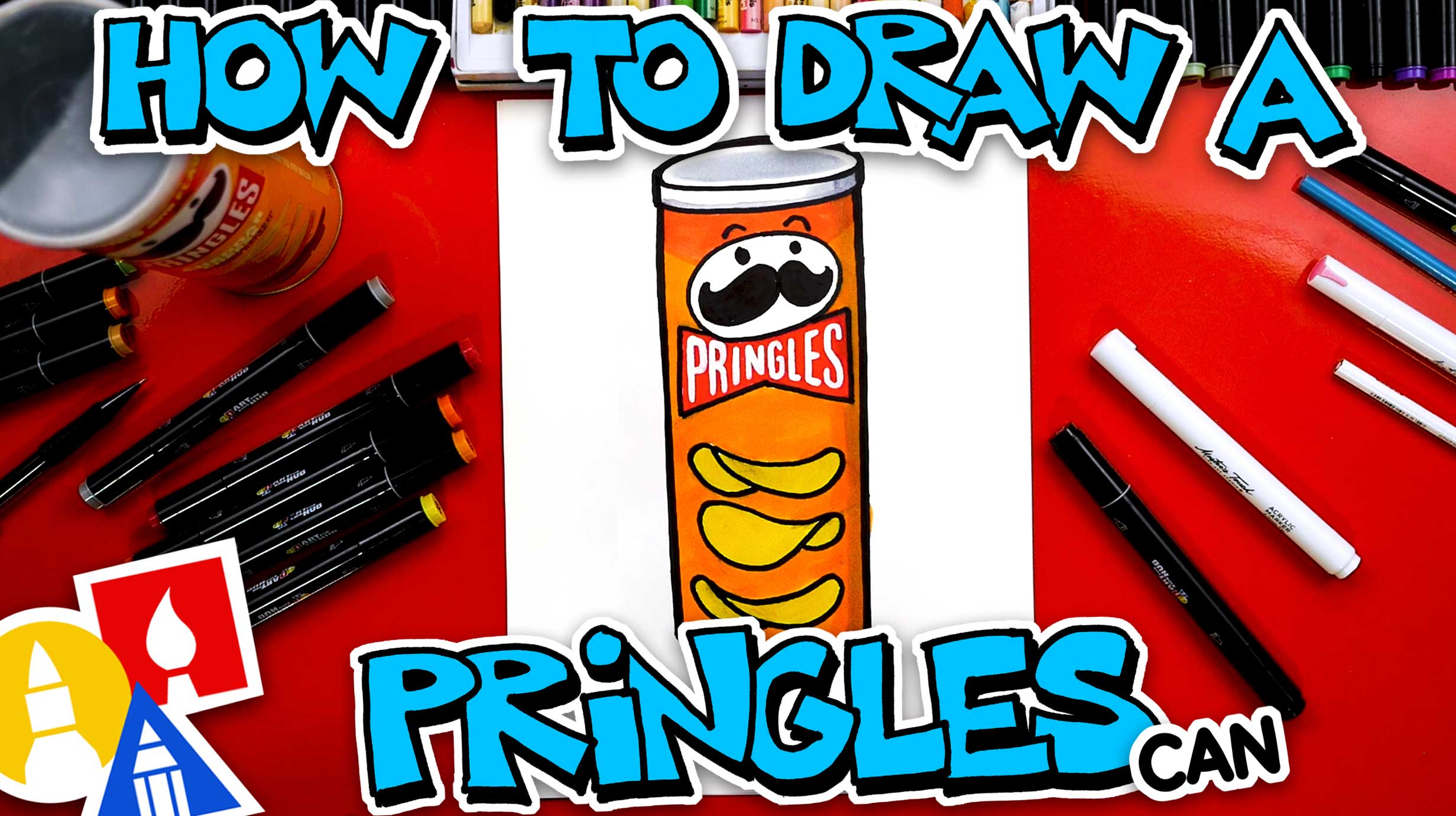 How To Draw A Pringles Can - Art For Kids Hub