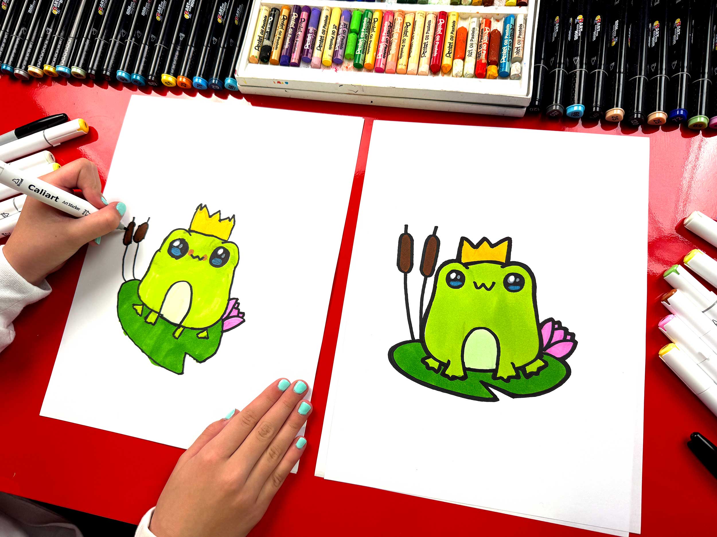 How To Draw A Frog Prince - Art For Kids Hub