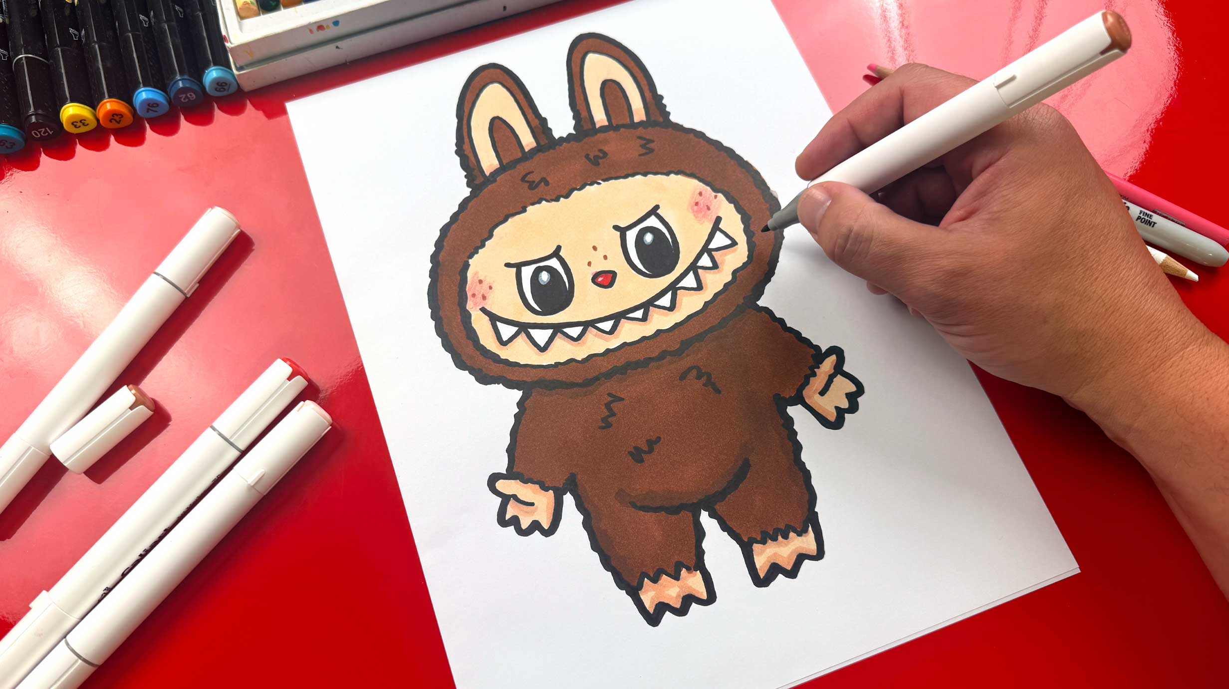 How To Draw Labubu The Mosters - Art For Kids Hub