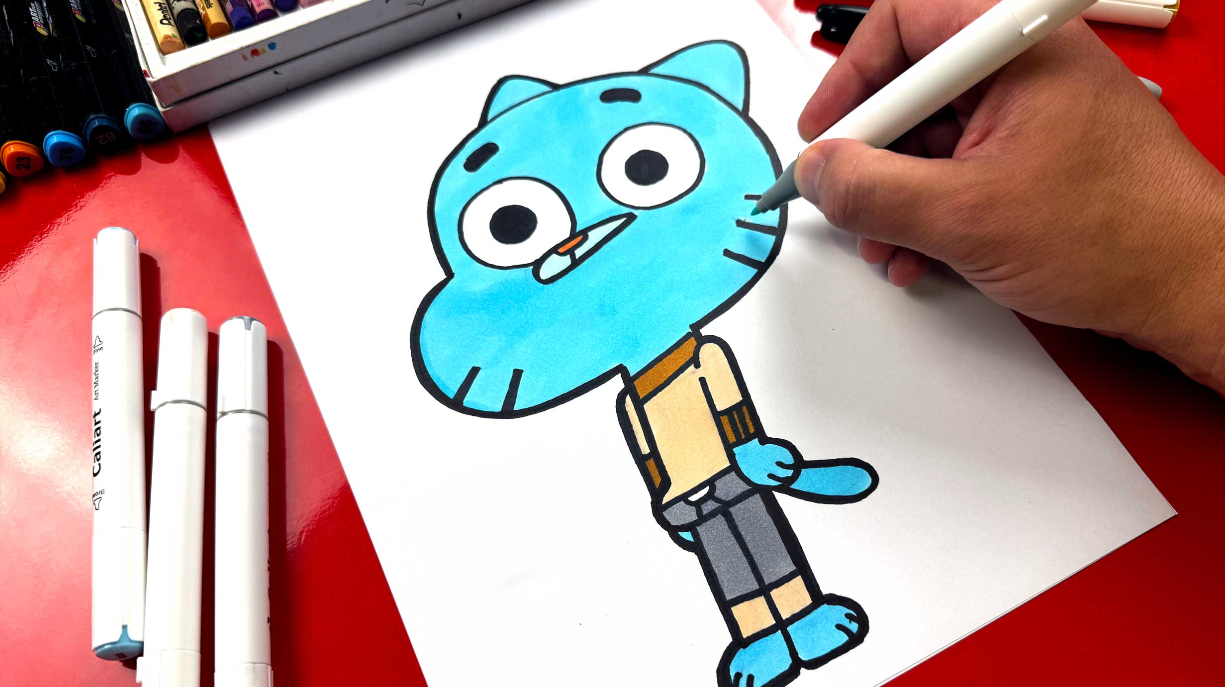 How To Draw Gumball - The Wonderfully Weird World of Gumball - Art For ...