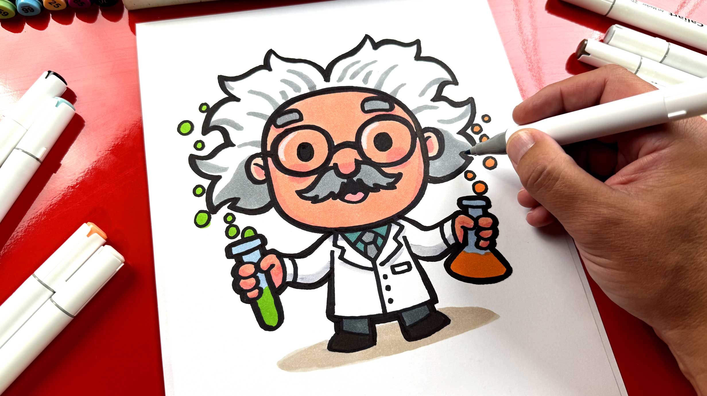 How To Draw A Mad Scientist - Art For Kids Hub