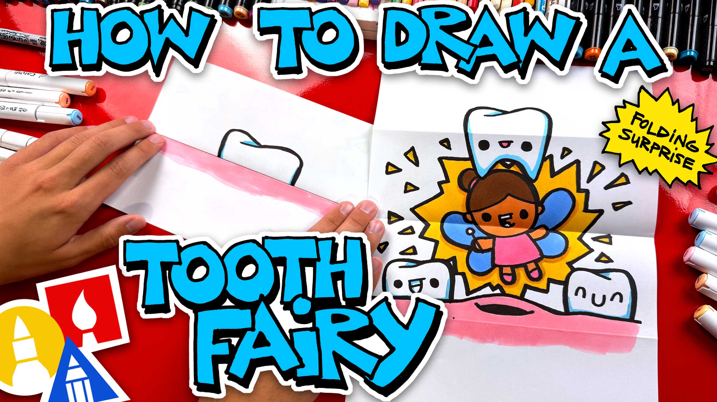 How To Draw A Tooth Fairy Taking A Tooth - Art For Kids Hub