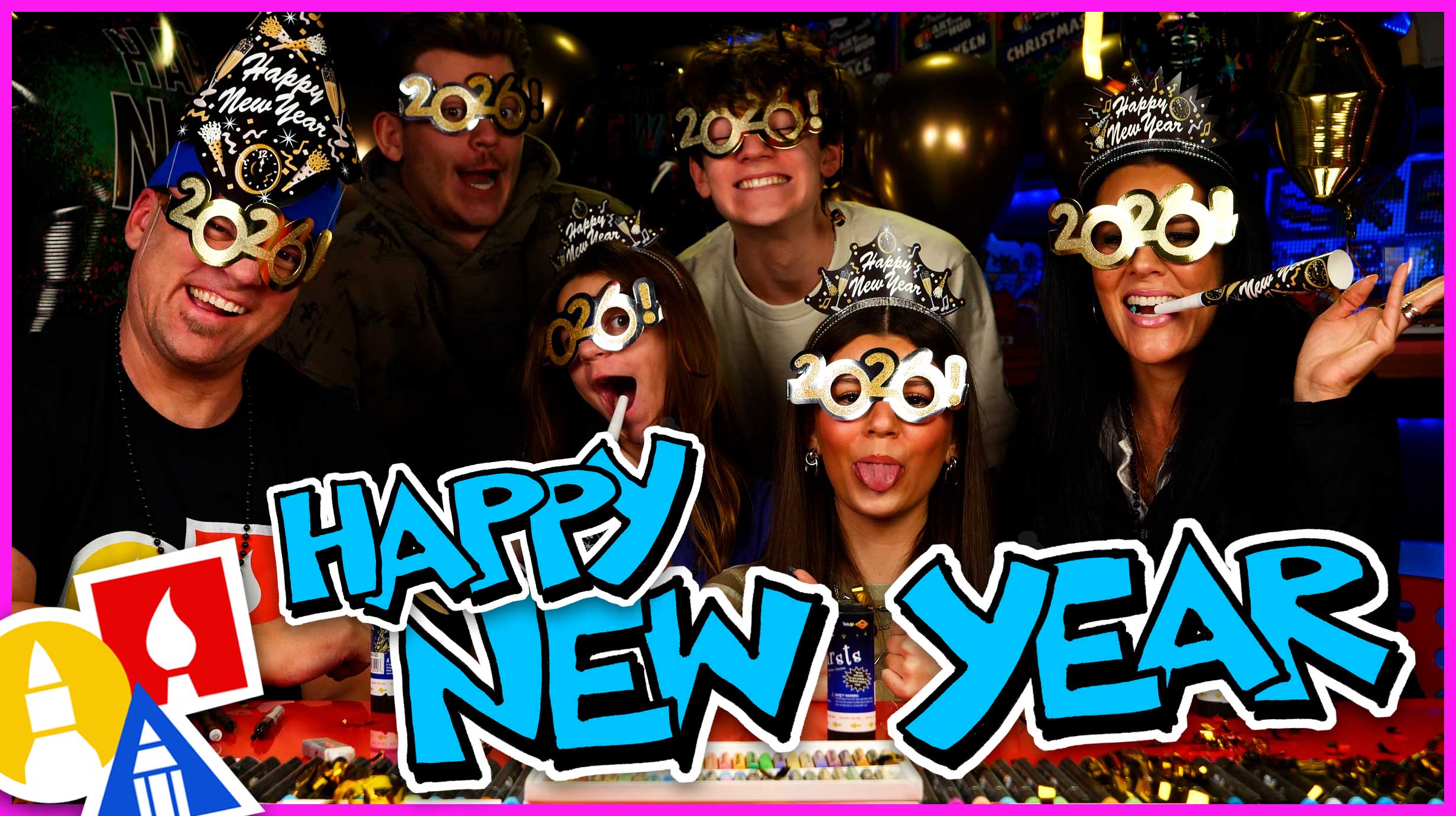 Happy New Year's Eve 2026 From Art For Kids Hub!