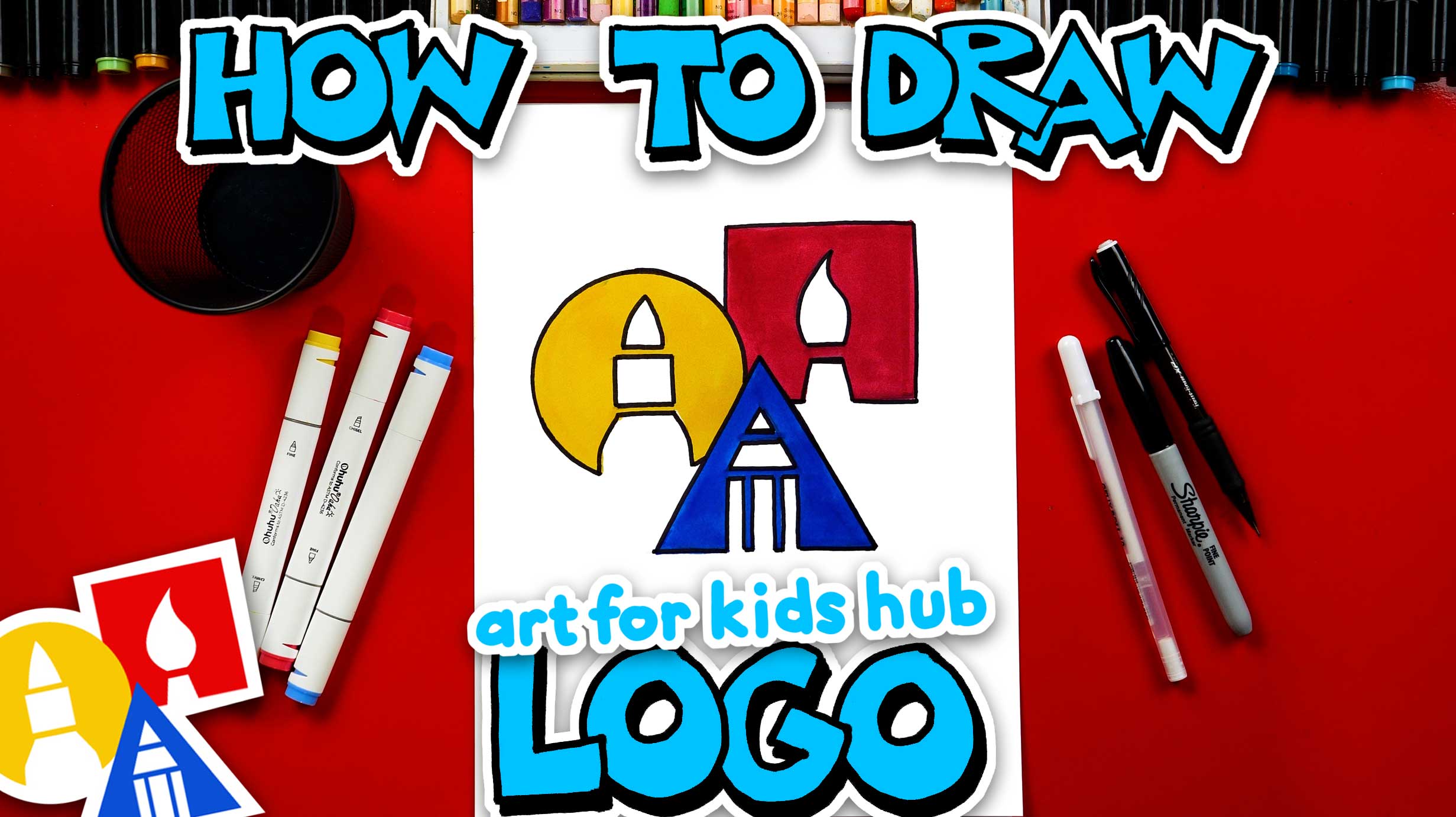 How To Draw Our Art For Kids Hub Logo - Art For Kids Hub
