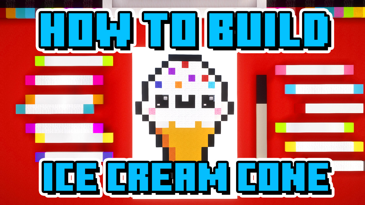 How To Build A Cute Ice Cream Cone - Minecraft Art - Art For Kids Hub ...