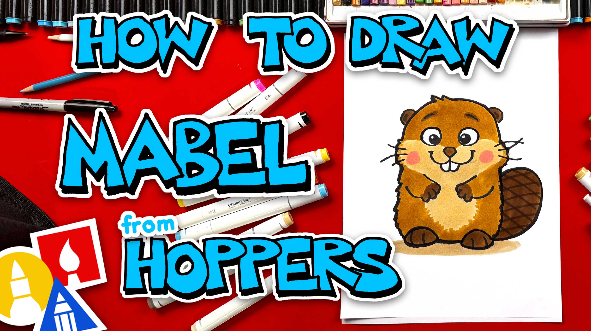 How To Draw Mabel From Disney Pixar Hoppers - Art For Kids Hub — Free ...